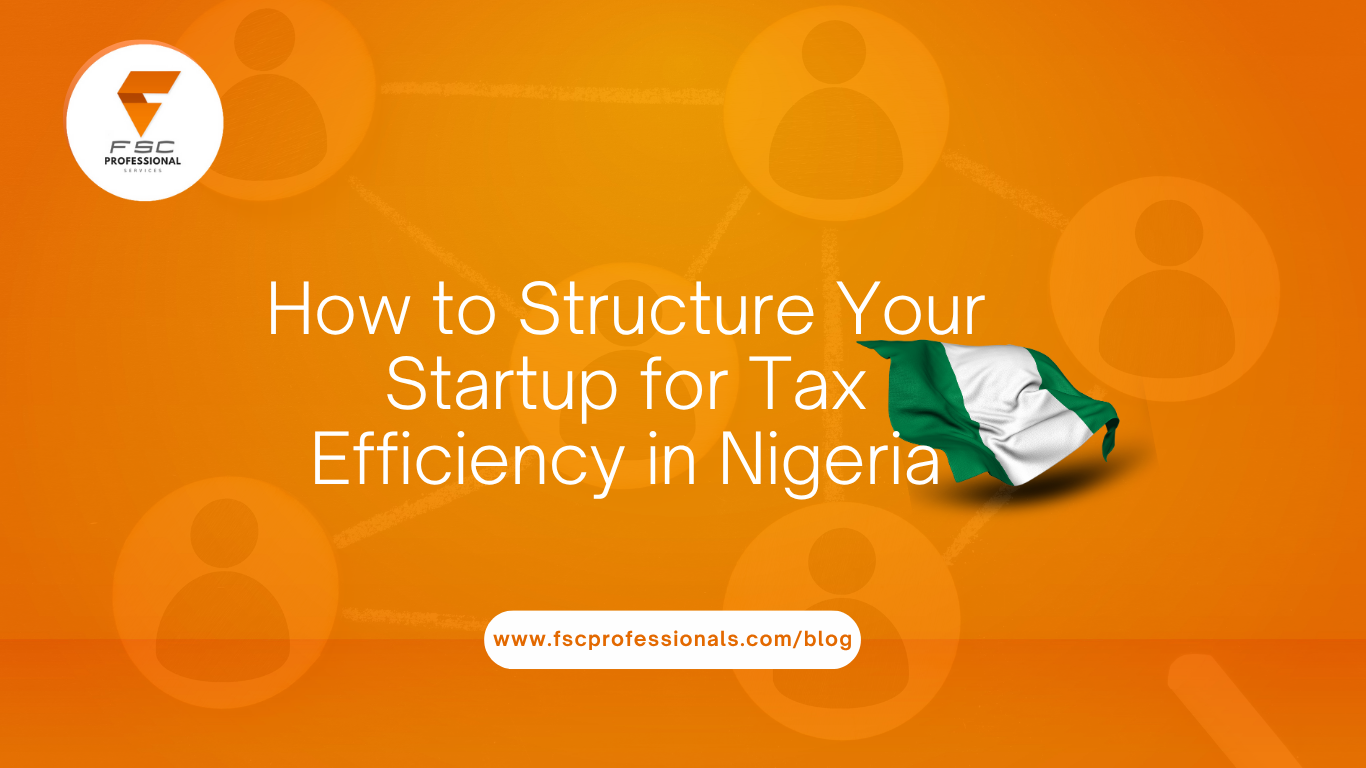 How to Structure Your Startup for Tax Efficiency in Nigeria - FSC Professionals